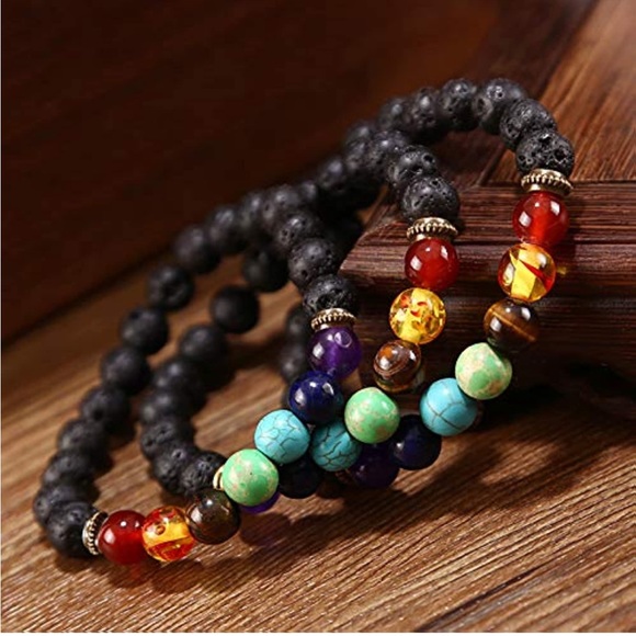 Accessories | 7 Chakra Stone Diffuser Bracelet | Poshmark